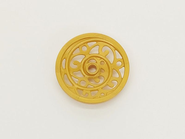 LEGO レゴ パーツ 荷車 オーナメントホイール - 43mm 15744 パールゴールド | toyplanet online shop