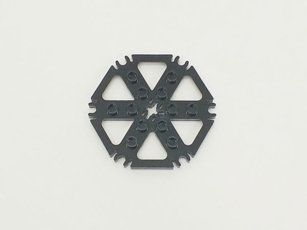 LEGO レゴ パーツ テクニック プレート - ローター 6枚歯 - 凹スタッド 64566 ブラック | toyplanet online ...